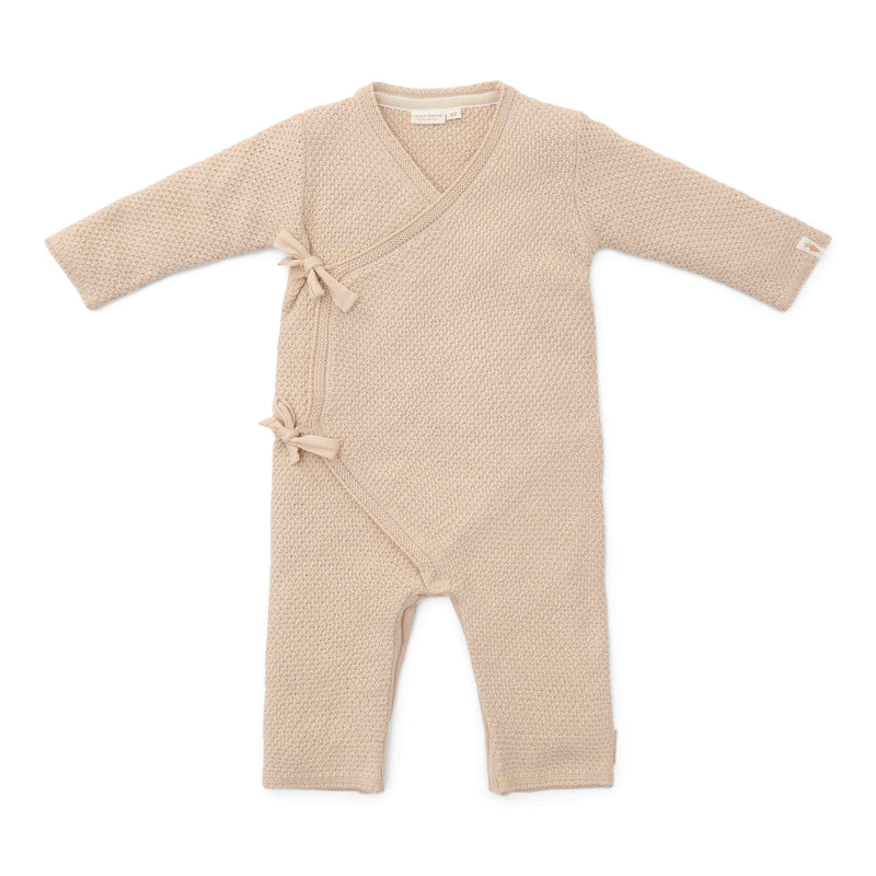 Knitted one-piece wrap suit Sand – My Favourite Things Shop